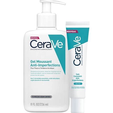 Cerave Lot De Gel Moussant Anti Imperfections 236ml Visage Corps