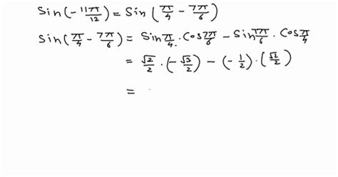 Solved Find The Exact Value Of The Sine Cosine And Tangent Of The