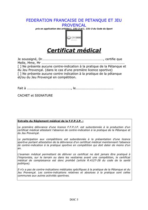 Certificat médical téléchargement gratuit documents PDF Word et Excel
