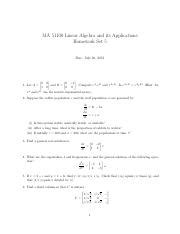 Hw5 PHONG LAPTOP Pdf MA 51100 Linear Algebra And Its Applications