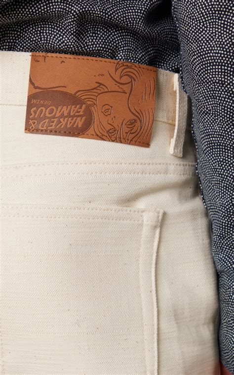 Naked Famous Denim Weird Guy Undyed Frankenstein Denim Ecru Cultizm