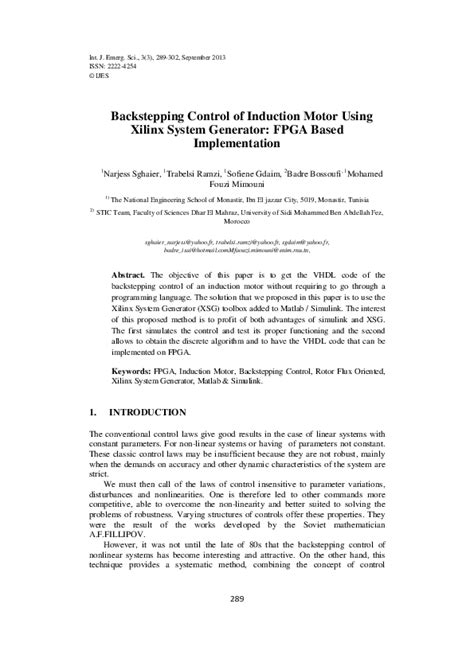 pdf direct torque control of an induction motor using xilinx system generator fpga based
