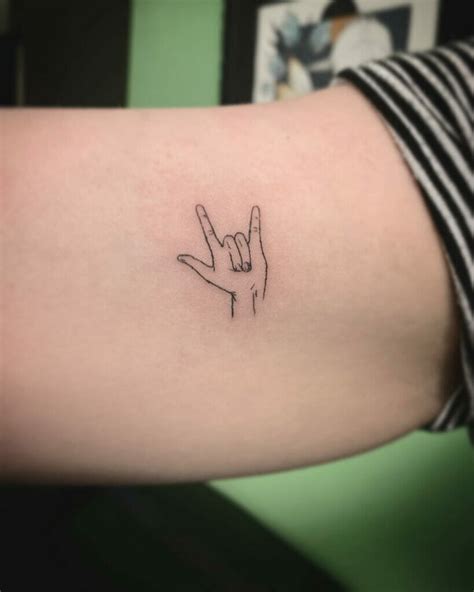 Sign Language Tattoo I Love You Nuraehariyani