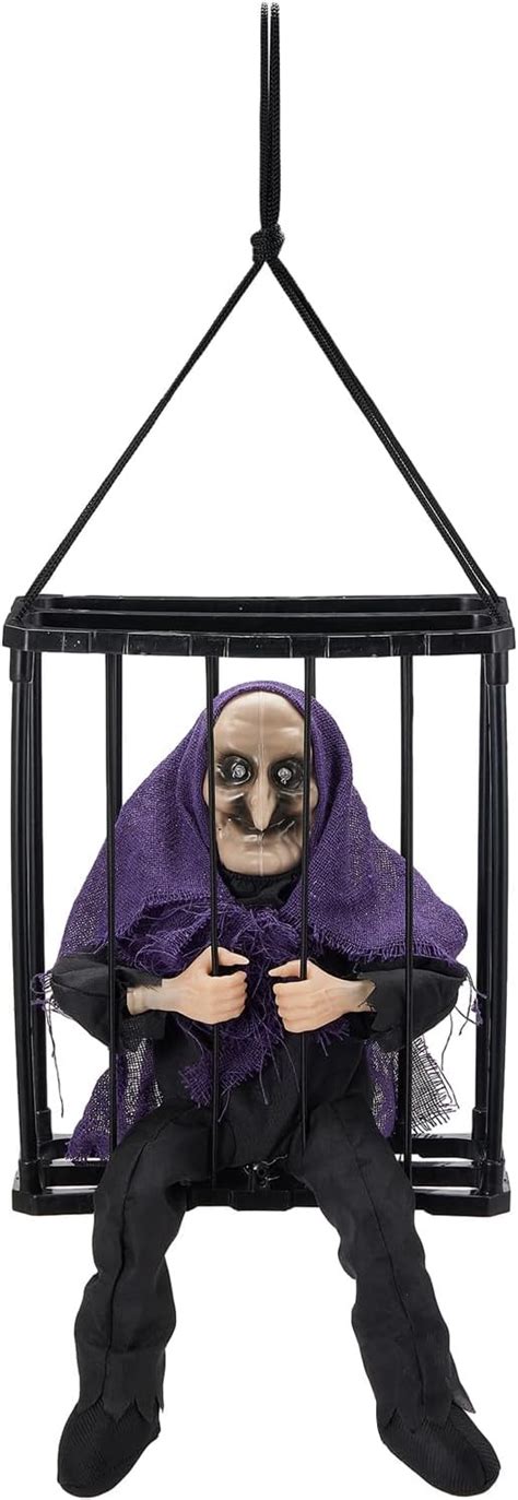 Amazon Halloween Motion Sensor Hanging Caged Animated Jail