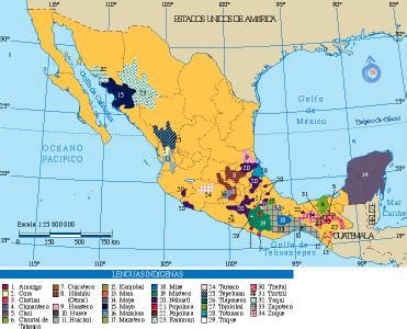 Mapa lenguas Indígenas Mexico Mapas México y Latinoamerica