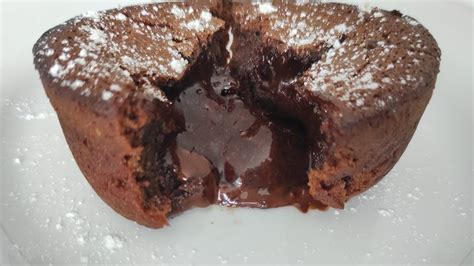 fondant au chocolat coeur coulant justIncooking كيكة الشكولاته