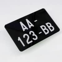 Plaque Immatriculation Collection Noire Moto En Plexiglass E Mmat