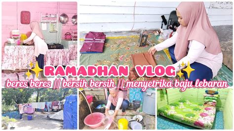 RAMADHAN VLOG IBU RUMAH TANGGA DESA DI RUMAH KAYU BEBERES BEBERSIH