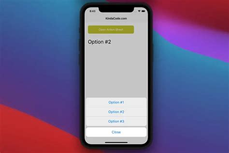 Flutter Cupertino Actionsheet Tutorial Example Kindacode