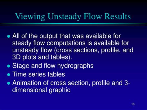 ppt overview of unsteady flow modeling with hec ras powerpoint presentation id 1250436