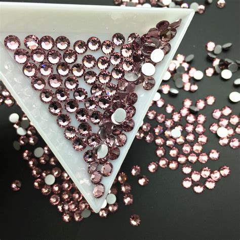 Good Quality Light Amethyst DIY Strass Crystal Ss3 Ss34 Non HotFix Nail
