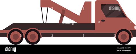 Rescue Tow Truck Icon Cartoon Vector Pull Broken Vehicle Insurance