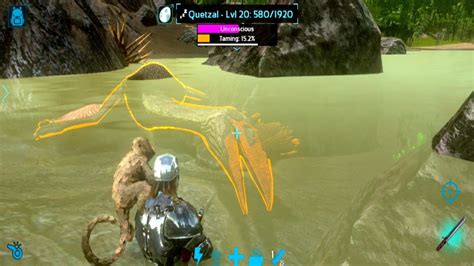 Ark Mobile How To Tame Quetzal No Whistle Command Non Stoppable