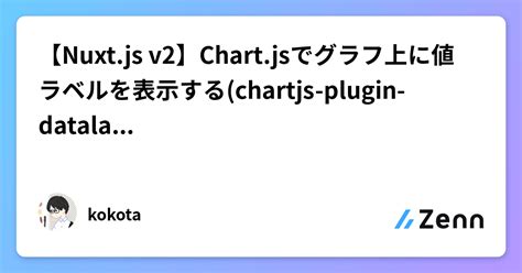 Nuxt js v2Chart jsでグラフ上に値ラベルを表示する chartjs plugin datalabels