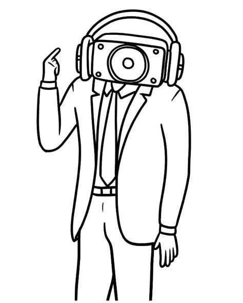 Coloriage Skibidi Toilet Titan Speakerman télécharger et imprimer