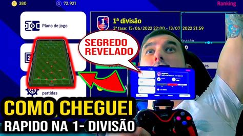 ESTRATEGIA DE COMO CHEGUEI RAPIDO NA PRIMEIRA DIVISÃO EFOOTBALL 22