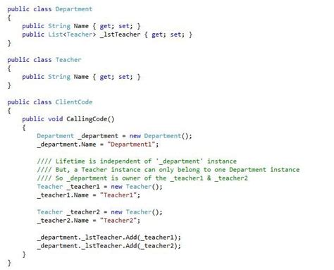 dependency generalization association aggregation composition in object oriented programming