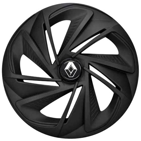 Jogo 4 Calotas Preto Fosco Aro 14 Renault Clio Sandero Logan Shopee