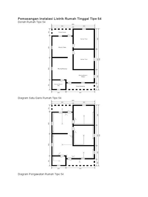 Diagram Pengawatan Instalasi Listrik Rumah Koleksi Gambar