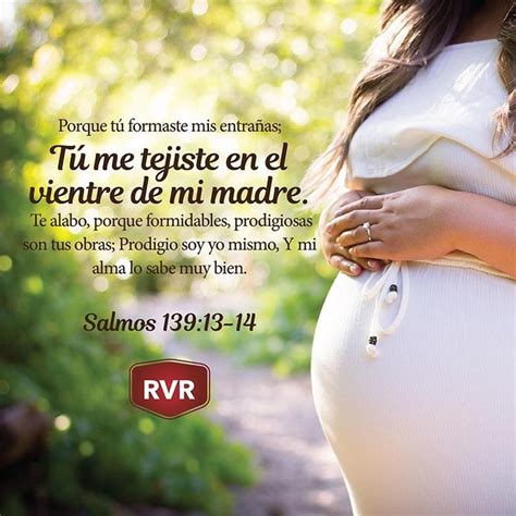 Porque tú formaste mis entrañas Tú me tejiste en el vientre de mi madre