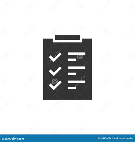 To Do List Icon In Flat Style Document Checklist Vector Illustration