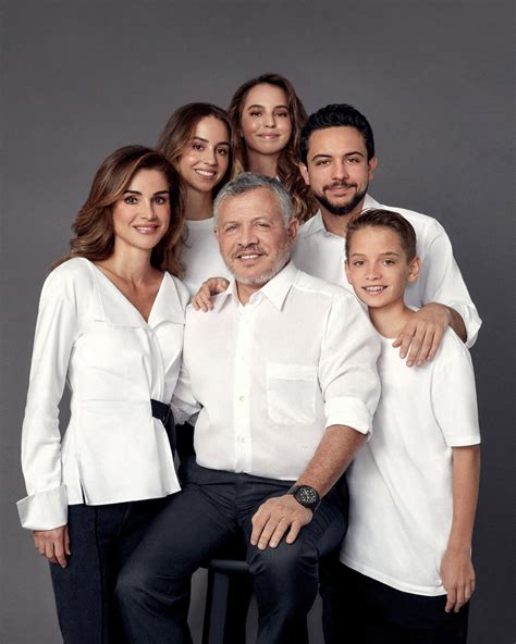 Photo La Reine Rania Et Le Roi Abdullah Ii De Jordanie Entour S De