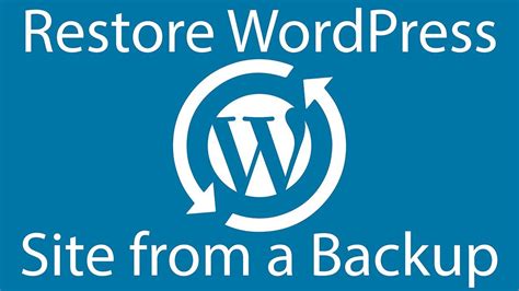 How To Restore WordPress Site Or Blog From A Backup YouTube