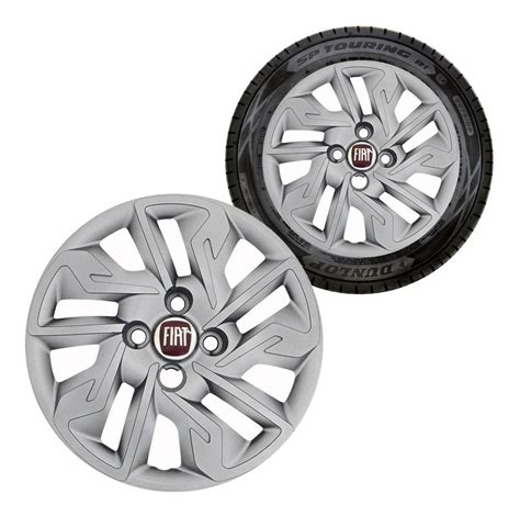 Calota Aro 14 Fiat Argo 2017 2018 2019 2020 Unidade Prata