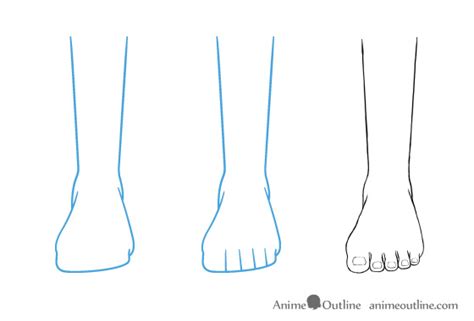 How To Draw Anime And Manga Feet From Different Views AnimeOutline