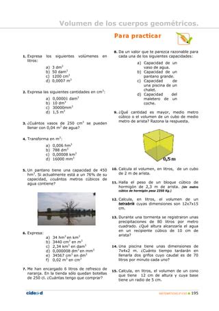 Sólidos y unidades de Volumen PDF