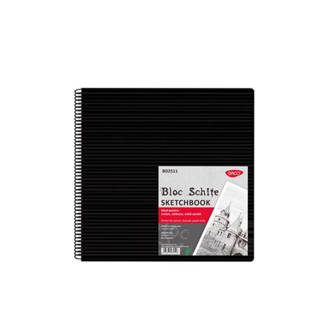 Bloc Schite Cu Hartie Neagra 110g M2 Daco BD2511 Sketchbook
