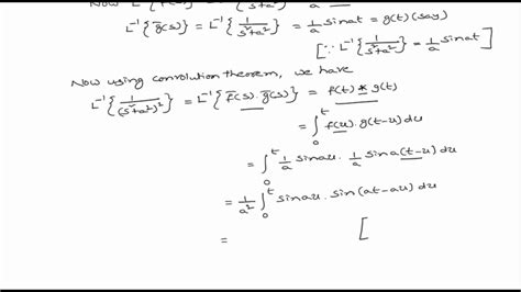 convolution theorem laplace transform examples