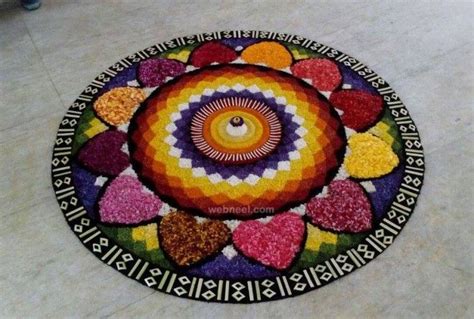60 Most Beautiful Pookalam Designs For Onam Festival Pookalam Design