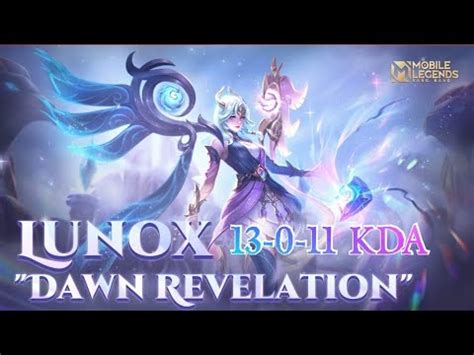 Lunox Dawn Revelation Epic Skin Mobile Legend Rank Gameplay YouTube