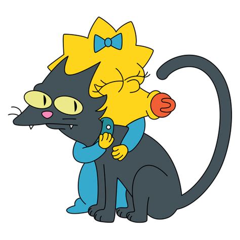 Maggie Simpson And Snowball II Sticker Sticker Mania