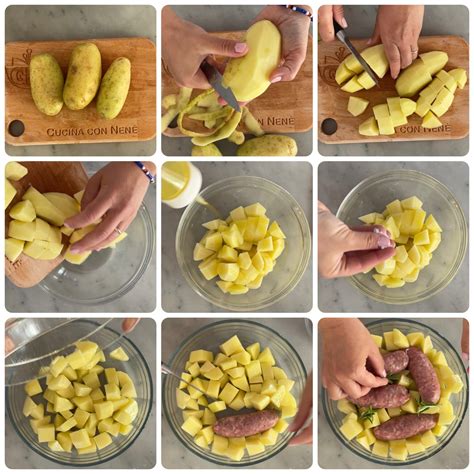 SALSICCIA E PATATE AL MICROONDE Cucina con Nenè