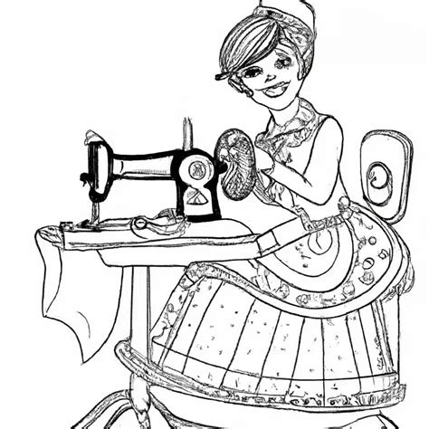 10 Desenhos De Costureira Para Imprimir E Colorir