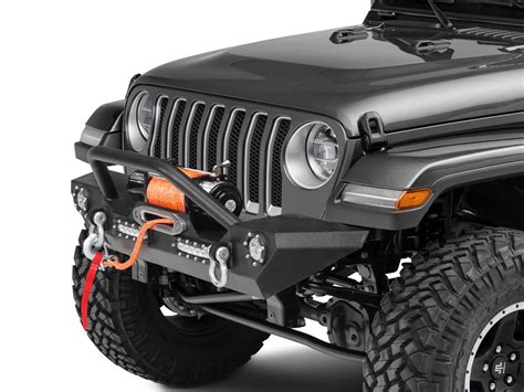 Barricade Trail Force HD Front Bumper W LED Lights 2018 Wrangler JL
