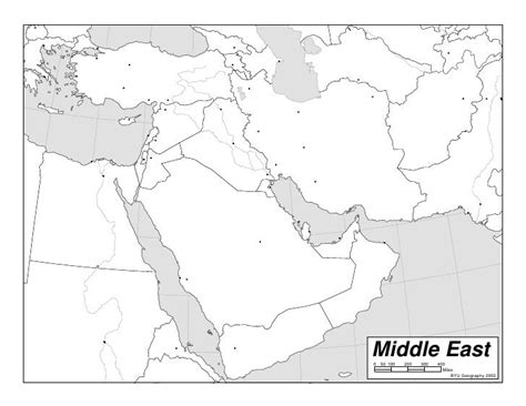 Blank Map Of Middle East