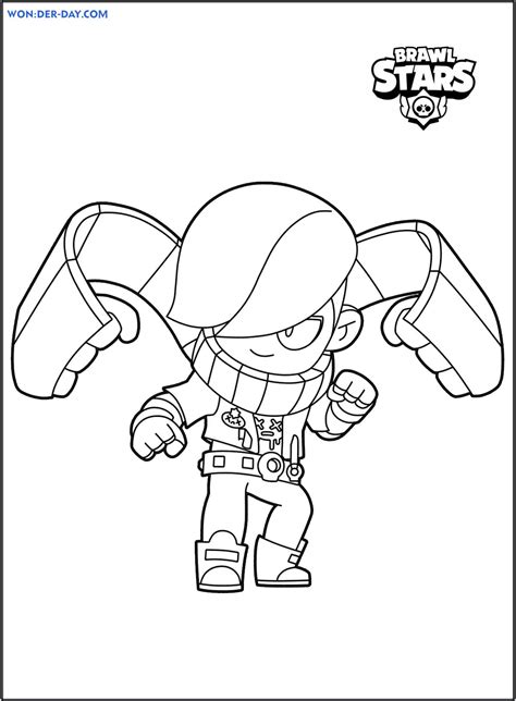 Coloriages Edgar Brawl Stars Imprimer Gratuitement Wonder Day