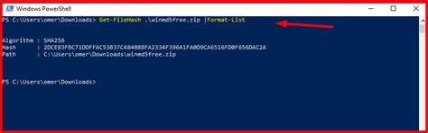 how to get file hash with powershell systemconf