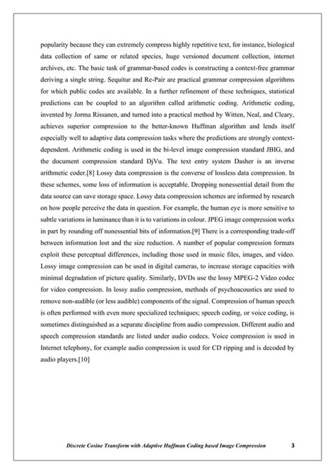 discrete cosine transform with adaptive huffman coding based image compression