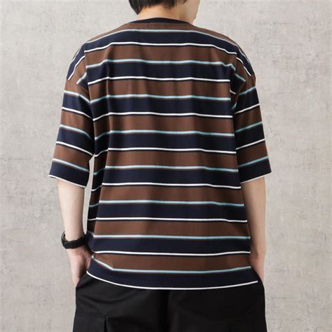 KANGOL カンゴール Tシャツ 半袖 5分袖 メンズ ボーダー ルーズシルエット トップス ネコポス対応 01222007724 Mac