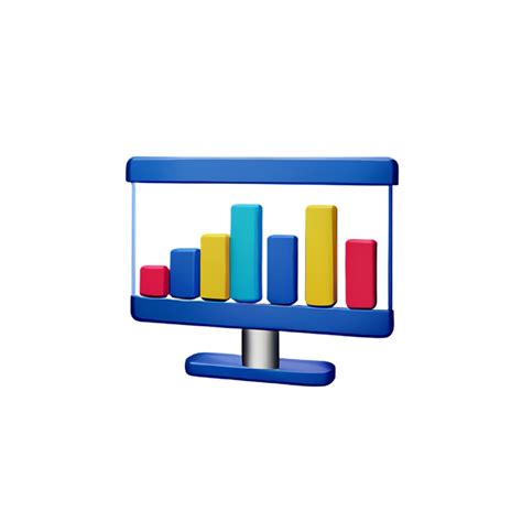 Chart 3d Rendering Icon Illustration 28543061 PNG