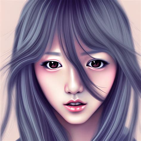 Hermosos Rostros De Mujeres Japonesas Arte De Fantas A Creative Fabrica