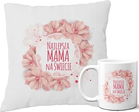 ZESTAW PODUSZKA KUBEK PREZENT DZIEŃ MAMY MATKI Przypinkowo Cena