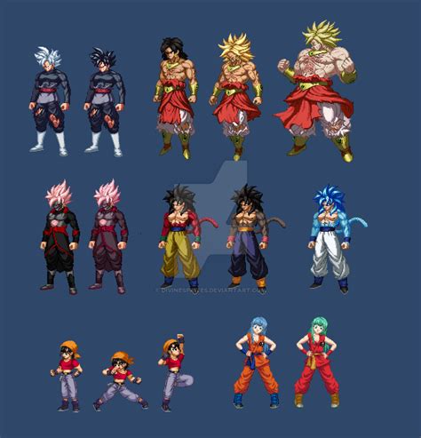 Previous Current Commissions Extreme Butoden By DivineSprites On