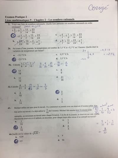 Révision Examen du ministère