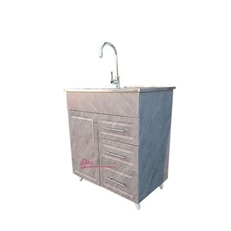 Kit Mueble Lavaplatos Vetas grifería80x50 Secado Derecho Dechaus