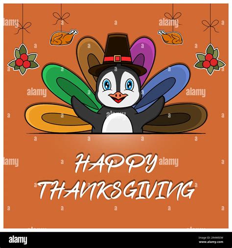 Happy Thanksgiving Greeting Card Poster Or Flyer Celebration Design